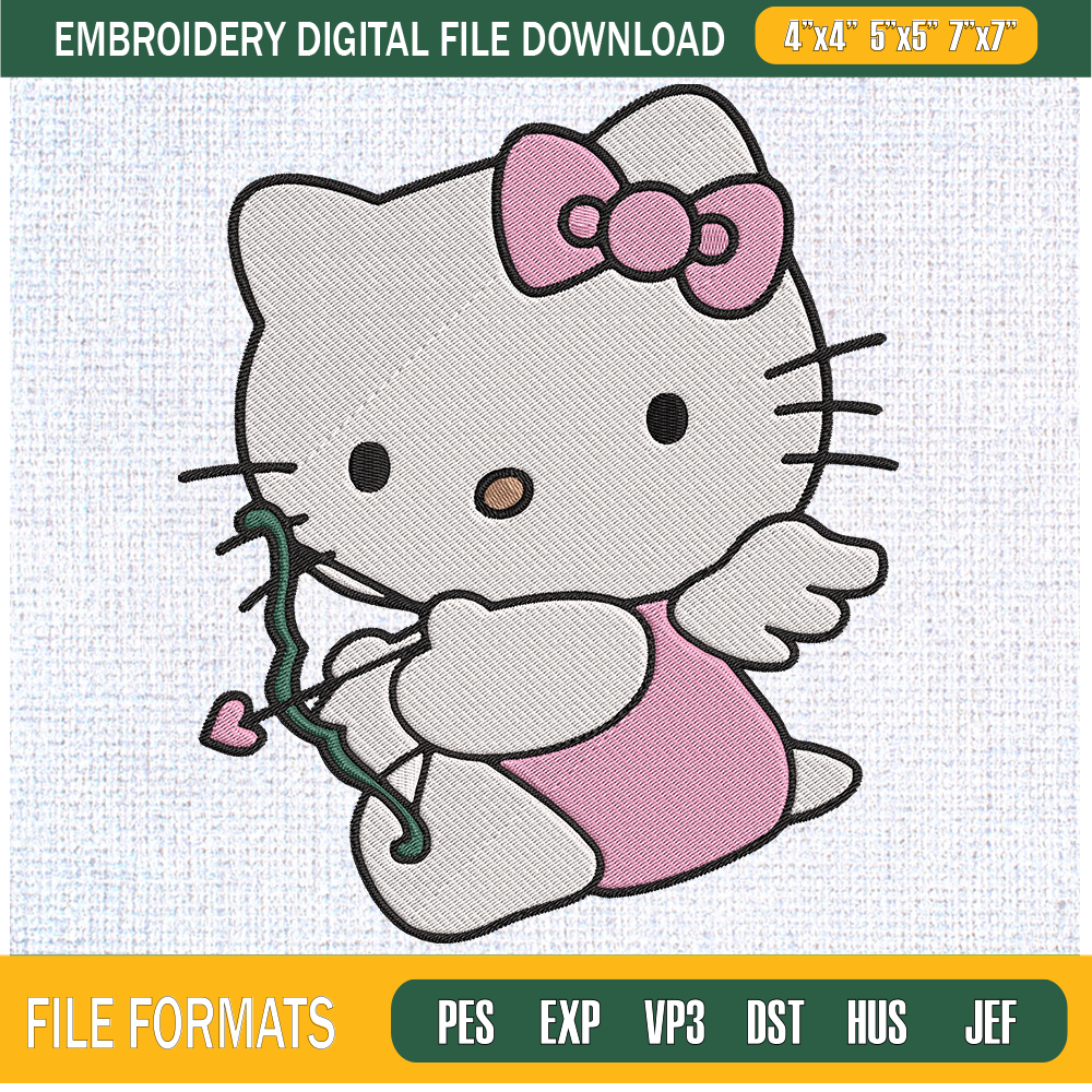 Hello Kitty Archery Embroidery Designs, Hello Kitty Machine | Inspire ...