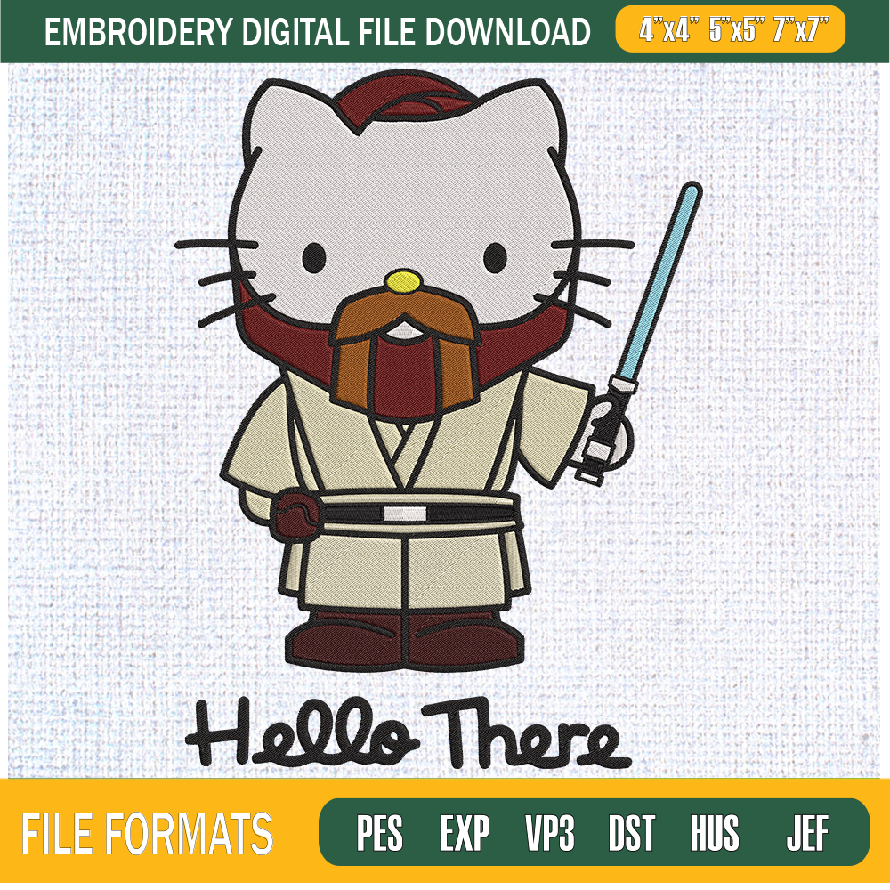 Hello There SVG, Funny Hello Kitty Embroidery Designs, Hello | Inspire ...