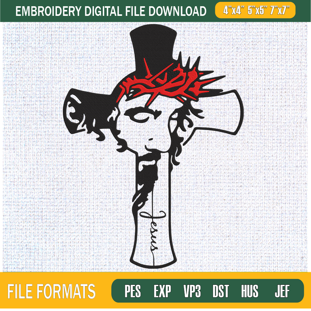 Jesus Cross Embroidery Designs, God Machine Embroidery Desig - Inspire ...