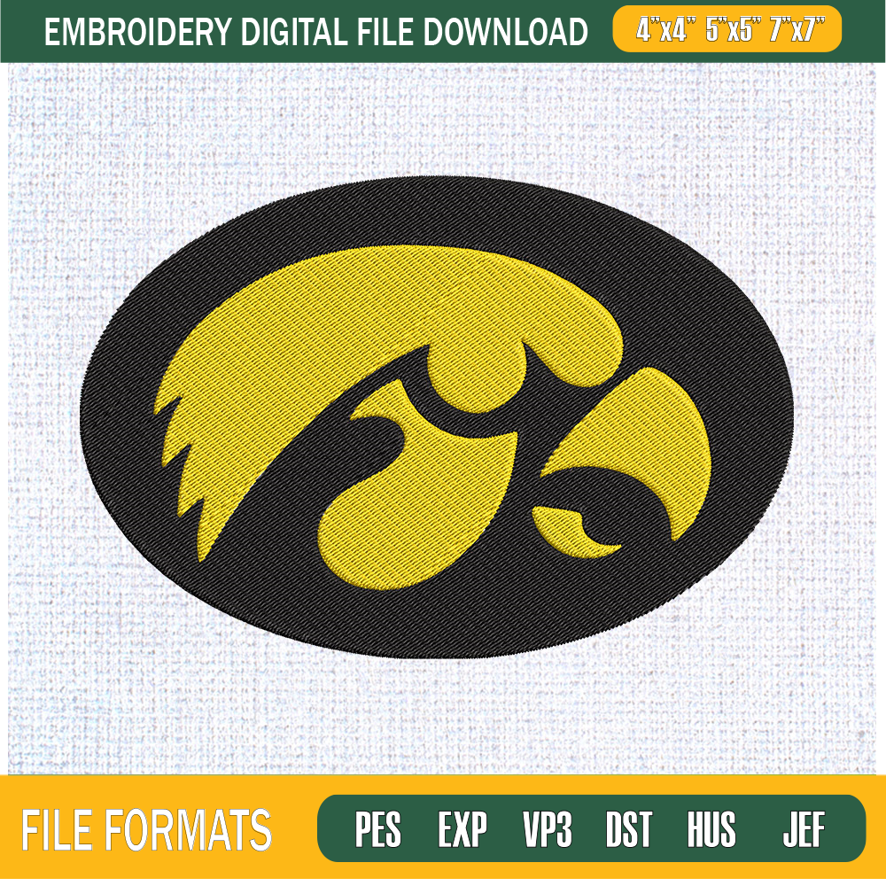 Logo Fight For Iowa Embroidery Designs, Fight For Iowa Machi | Inspire ...