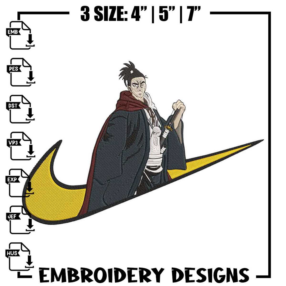 Atomic Embroidery Design, One punch man Embroidery, Embroide | Inspire ...