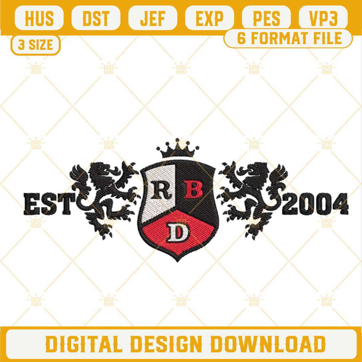 RBD Logo Embroidery Files, Rebelde Embroidery Designs Digita | Inspire ...