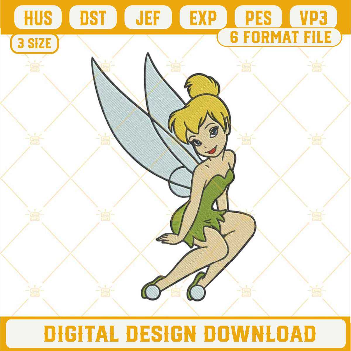 Tinkerbell Embroidery Design | Inspire Uplift