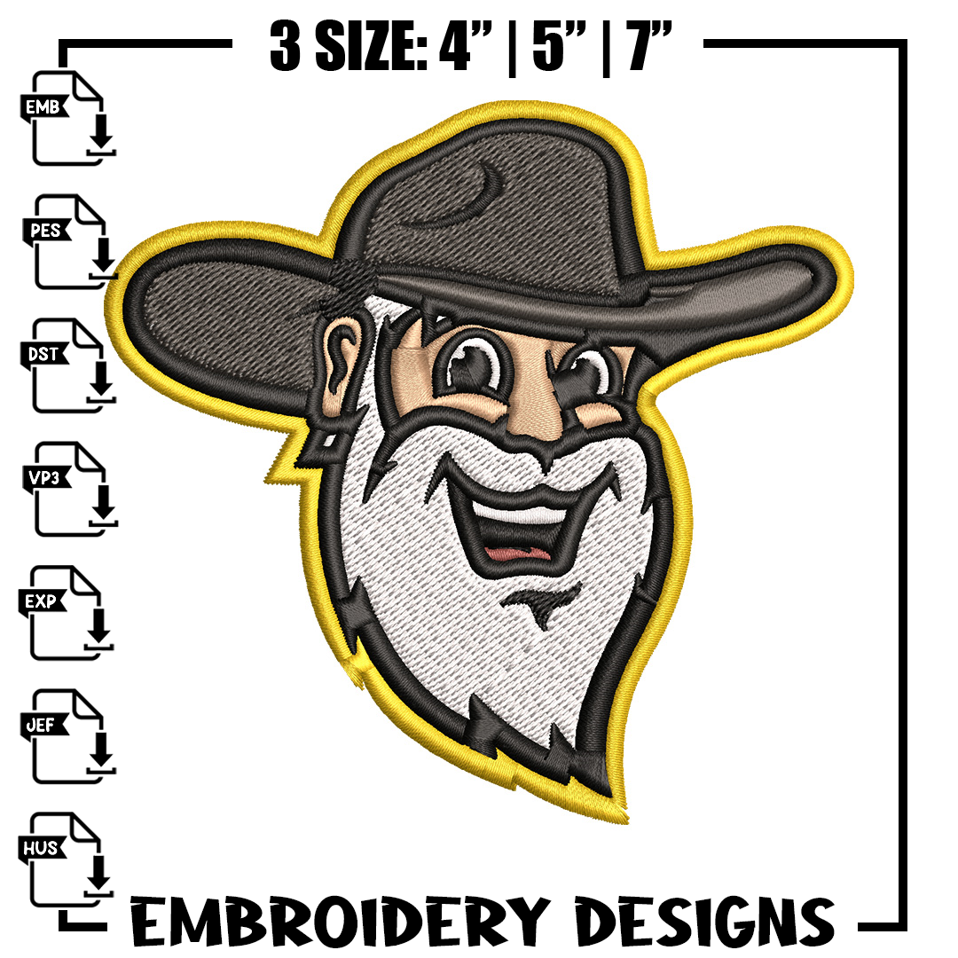 Appalachian State logo embroidery design, Sport embroidery, | Inspire ...