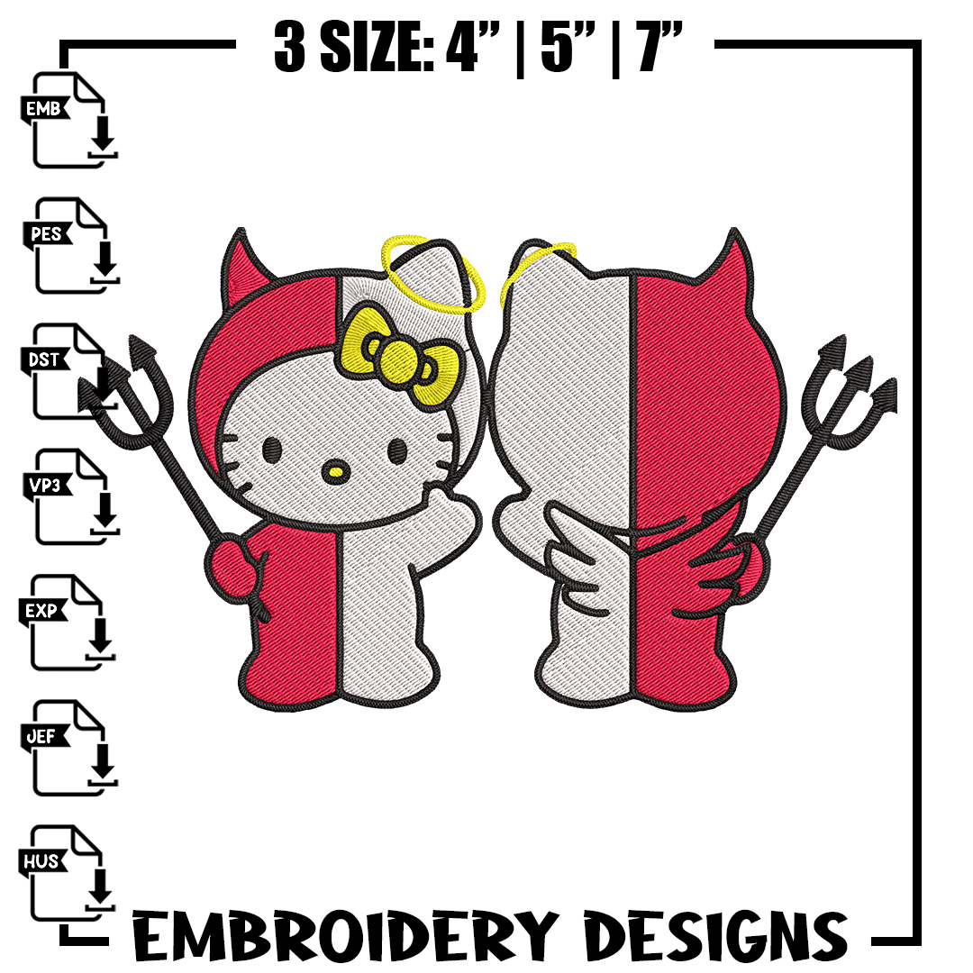 Hello kitty demon Embroidery Design,Hello kitty Embroidery,E | Inspire ...