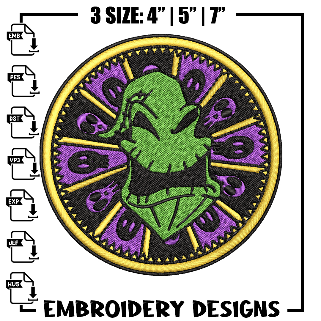 Oogie Boogie Logo Embroidery design, Oogie Boogie Logo Embro | Inspire ...