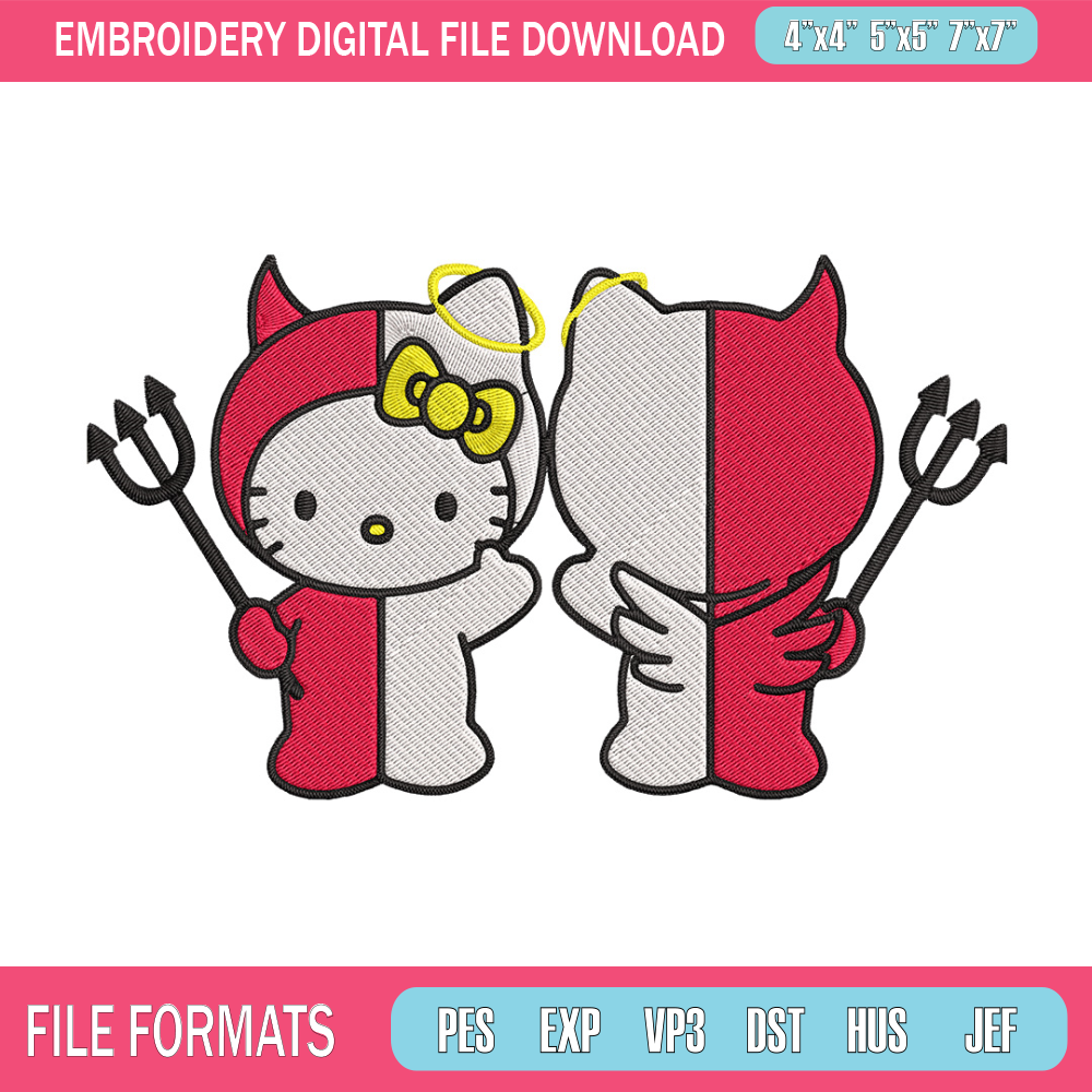 Hello kitty demon Embroidery Design,Hello kitty Embroidery,E - Inspire ...