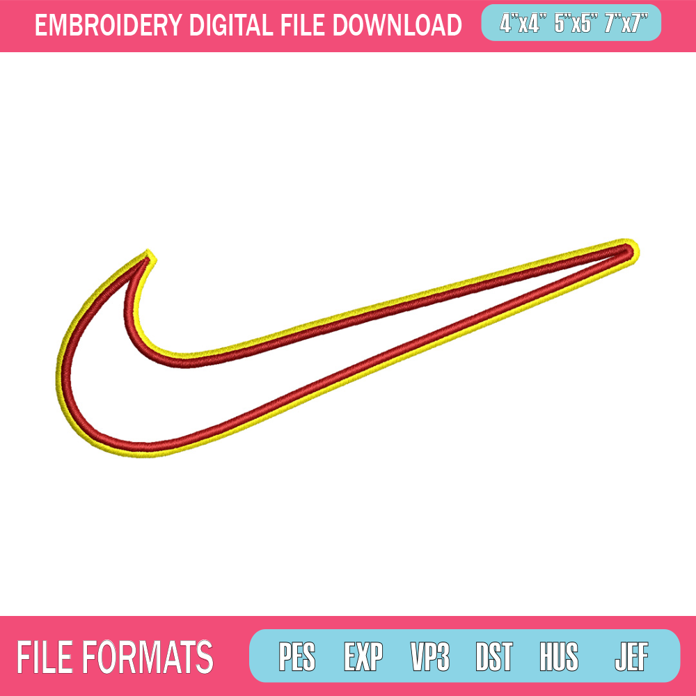 Nike logo embroidery design, Logo embroidery, Nike design, E | Inspire ...