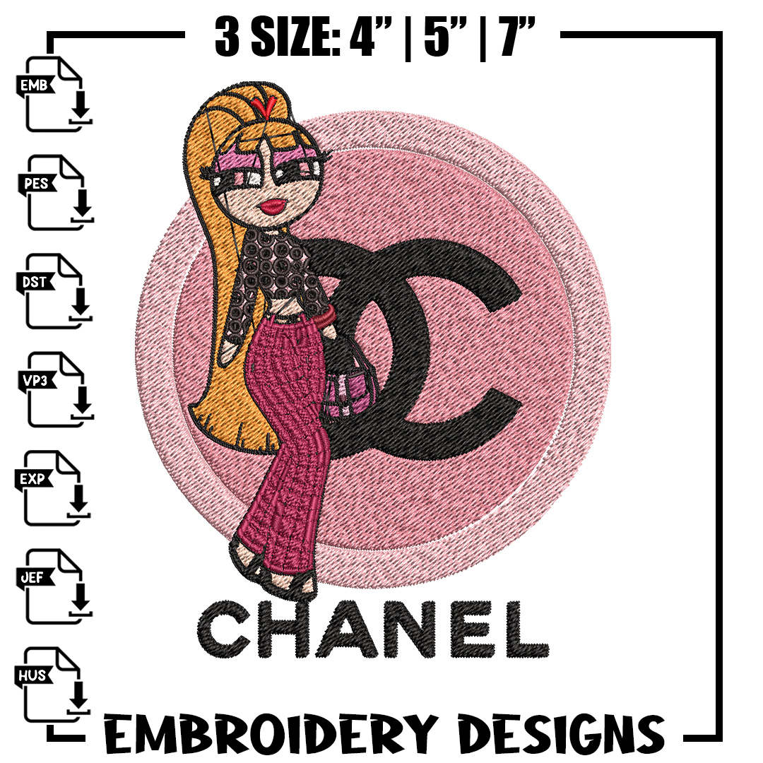 Chanel pink girl Embroidery Design, Chanel Embroidery, Embro | Inspire ...