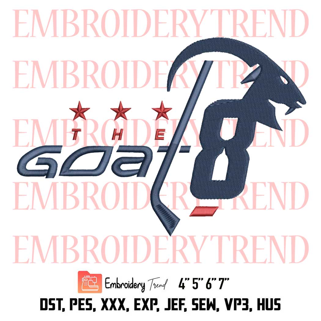 8 Alex Ovechkin The Goat Embroidery, Alex Ovechkin Embroider | Inspire ...