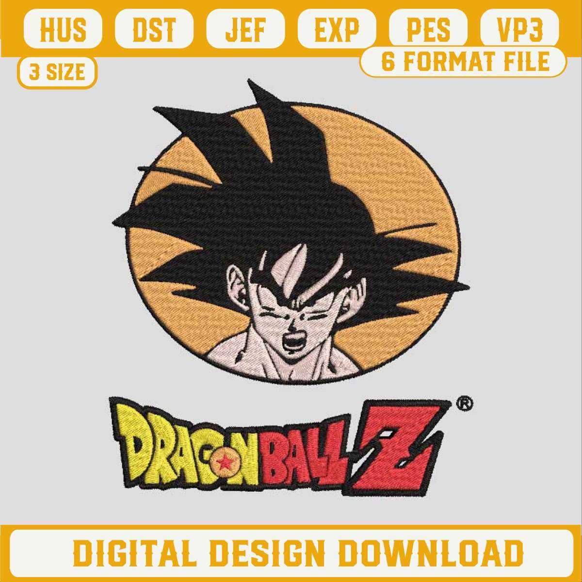 Goku Machine Embroidery Design, Dragon Ball Embroidery Desig | Inspire ...