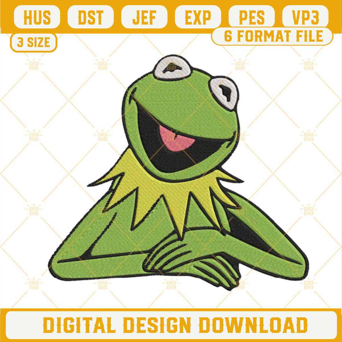 Kermit The Frog Embroidery Designs.jpg | Inspire Uplift