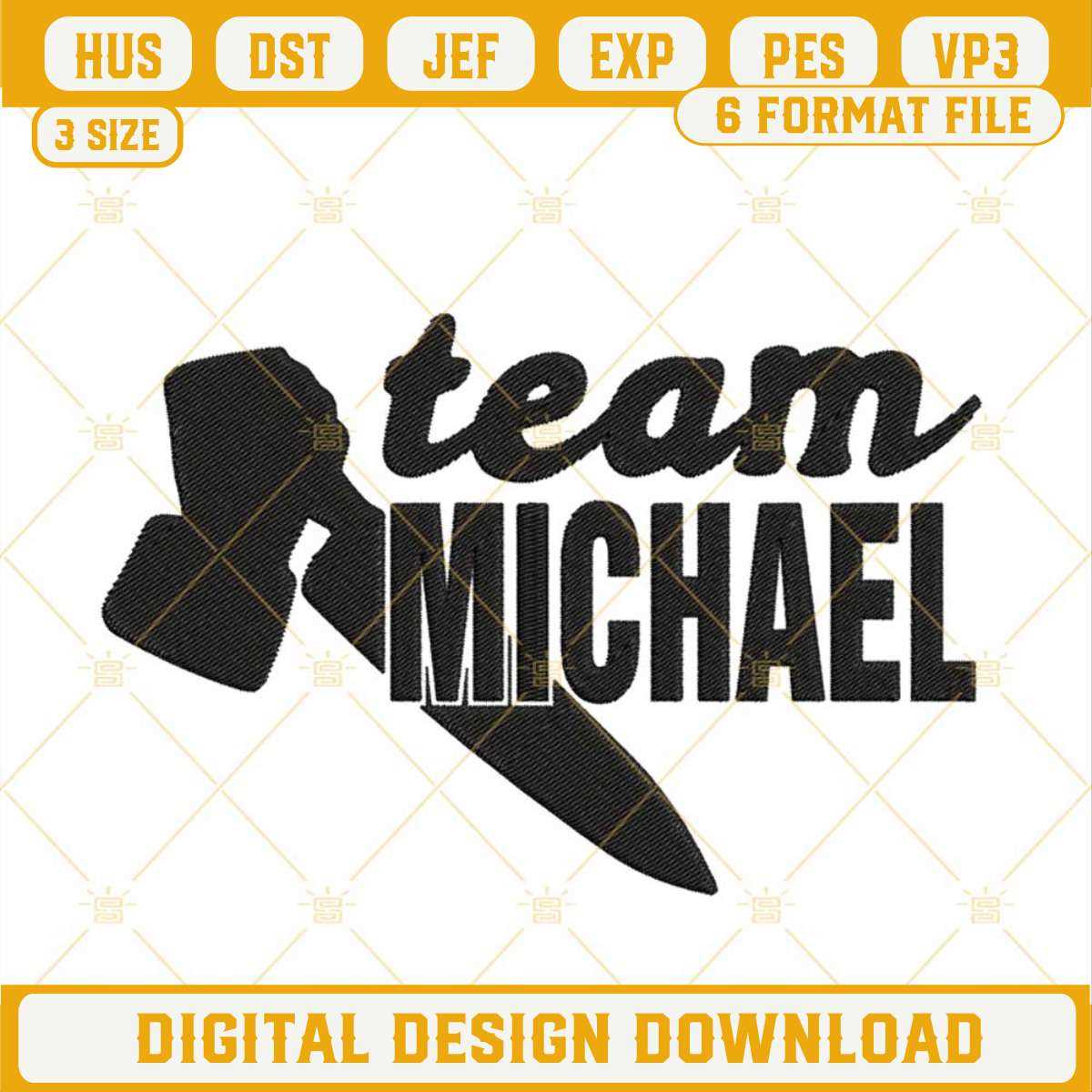 Team Michael Machine Embroidery Designs, Michael Myers Hallo | Inspire ...