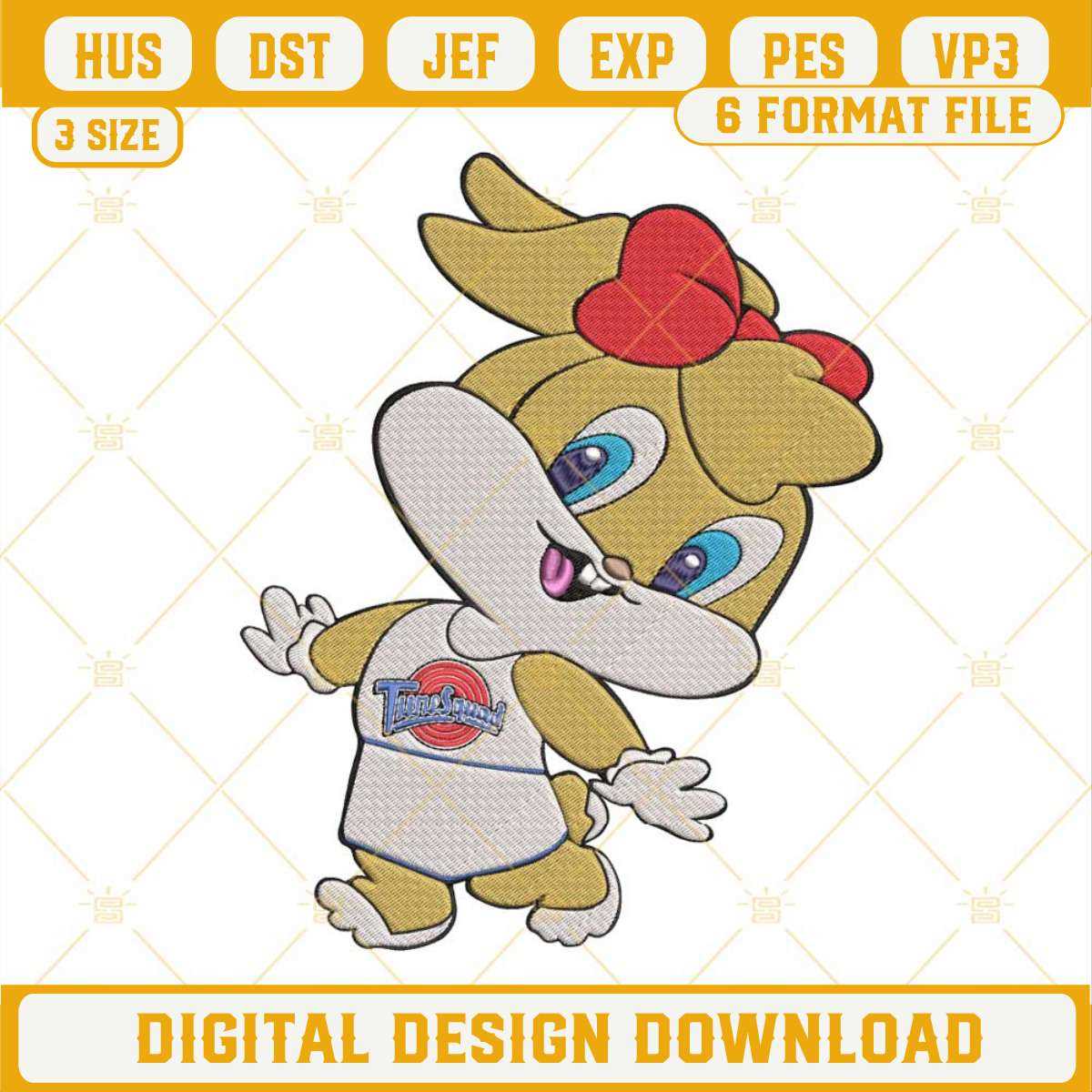 Baby Lola Bunny Space Jam Embroidery Designs, Baby Looney Tu | Inspire ...