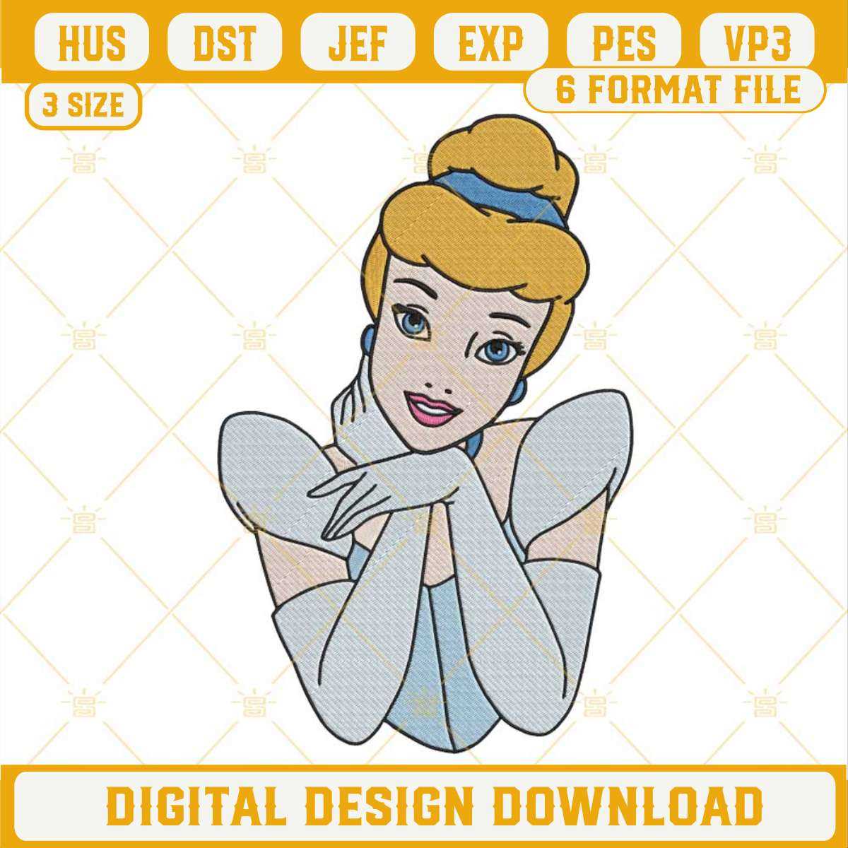 Cinderella Disney Princess Machine Embroidery Designs.jpg | Inspire Uplift
