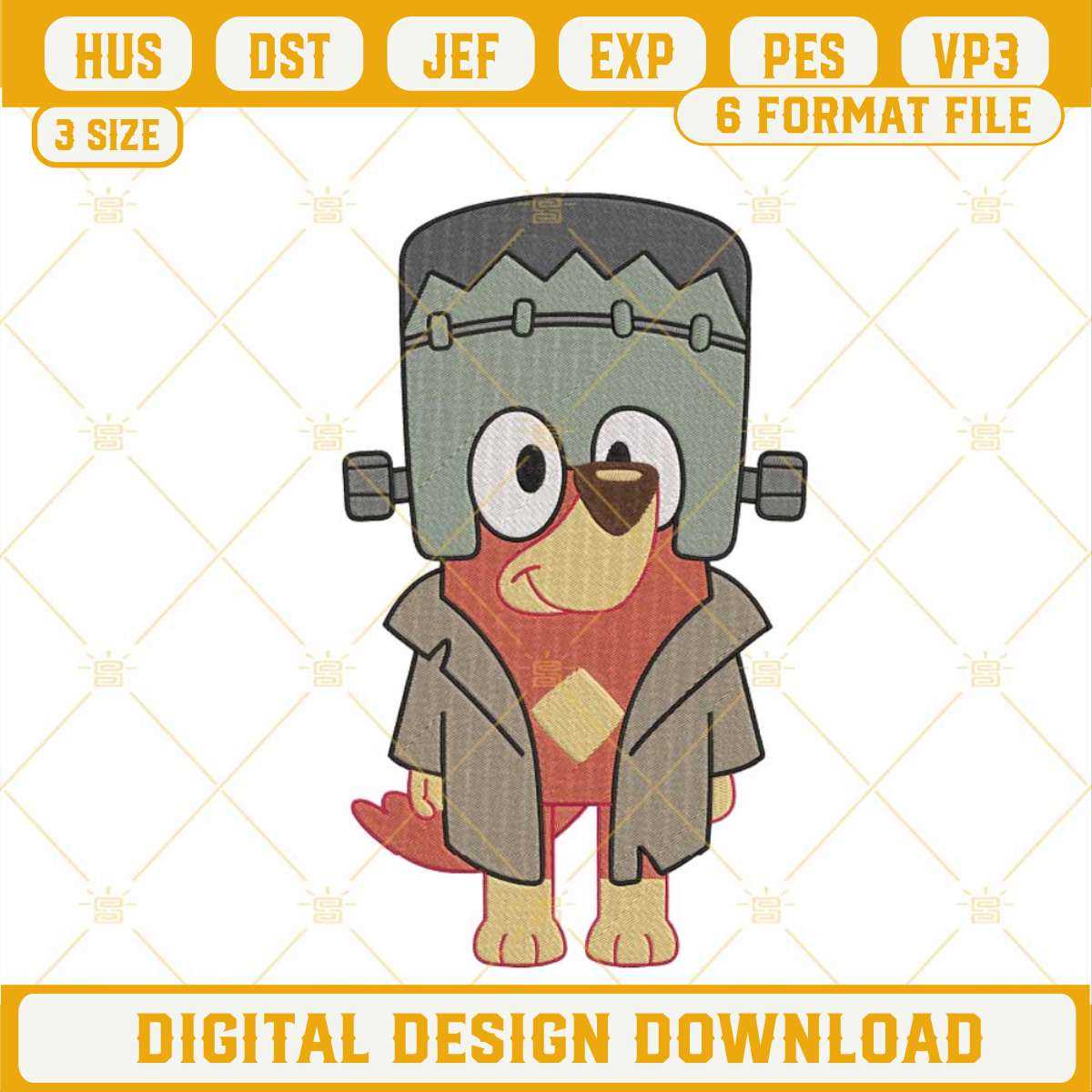 Rusty Bluey Halloween Machine Embroidery Design Download Fil | Inspire ...