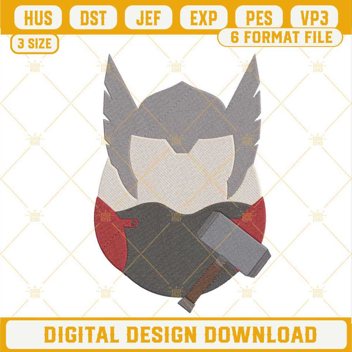 Thor Easter Egg Embroidery Designs, Marvel Super Hero Machin | Inspire ...