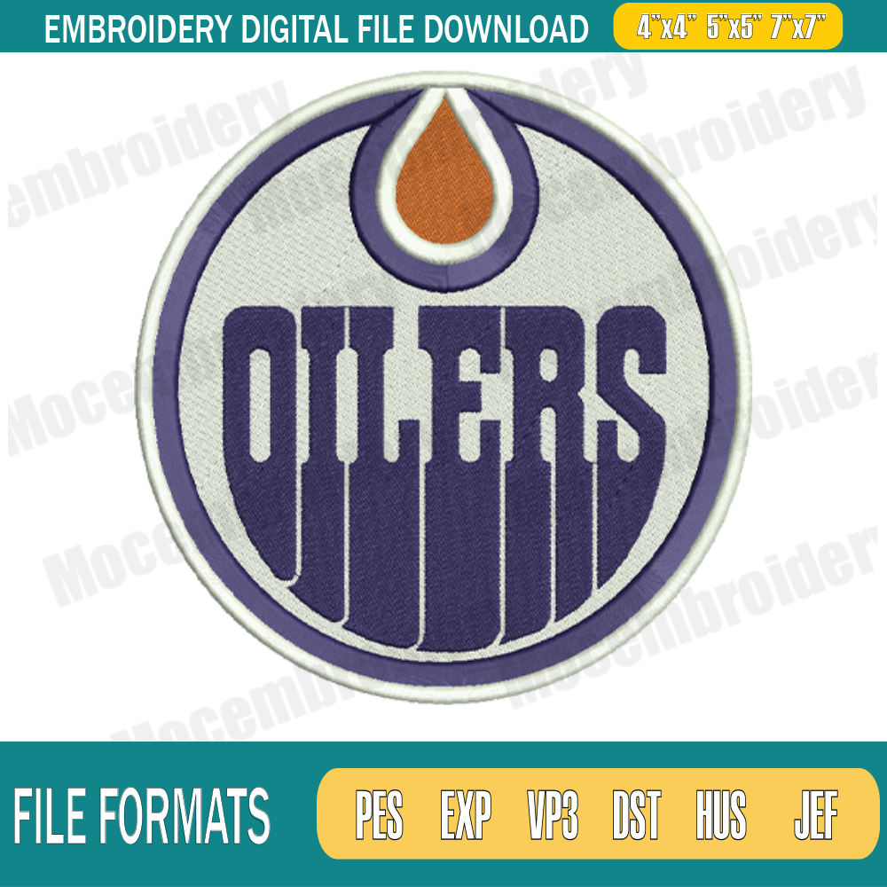 Edmonton Oilers Embroidery Designs, NHL Embroidery Design Fi | Inspire ...