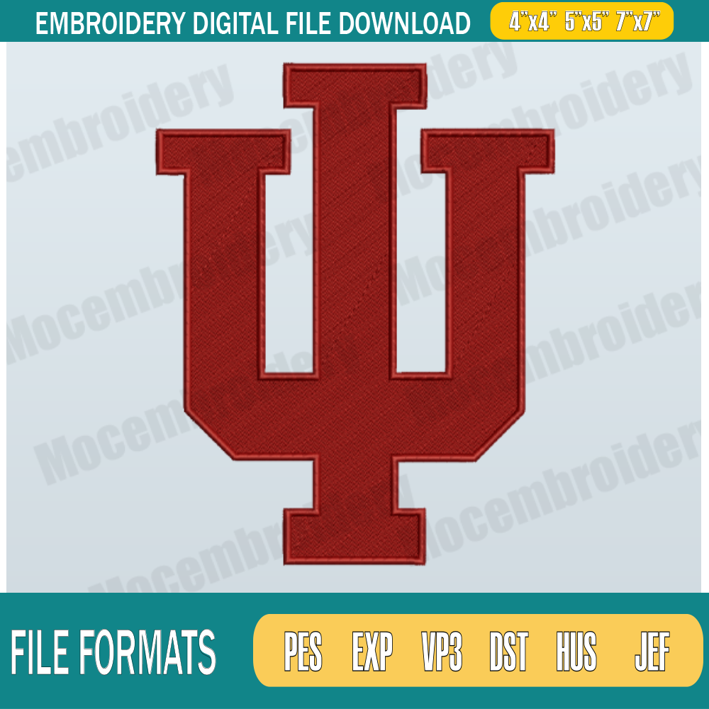 Indiana Hoosiers Embroidery Designs, NCAA Logo Embroidery Fi - Inspire ...