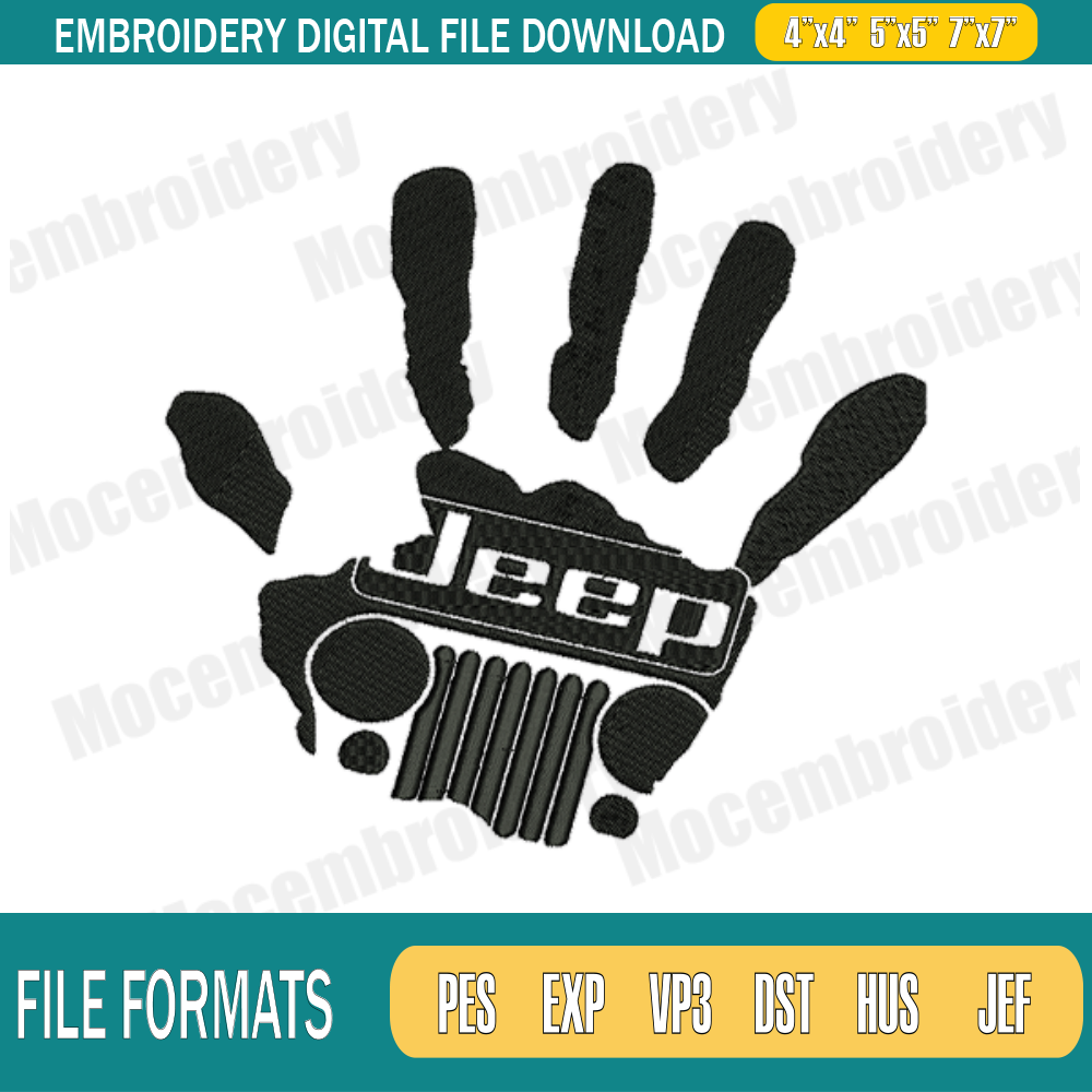 Jeep Compass Car Embroidery Designs, Jeep Logo Embroidery De | Inspire ...