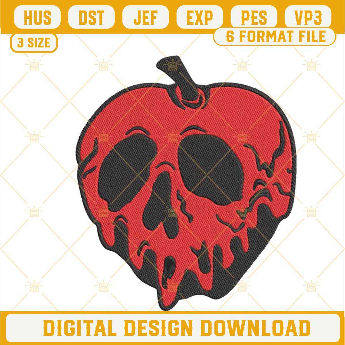 Poison Apple Embroidery Designs, Snow White And The Seven Dw | Inspire ...