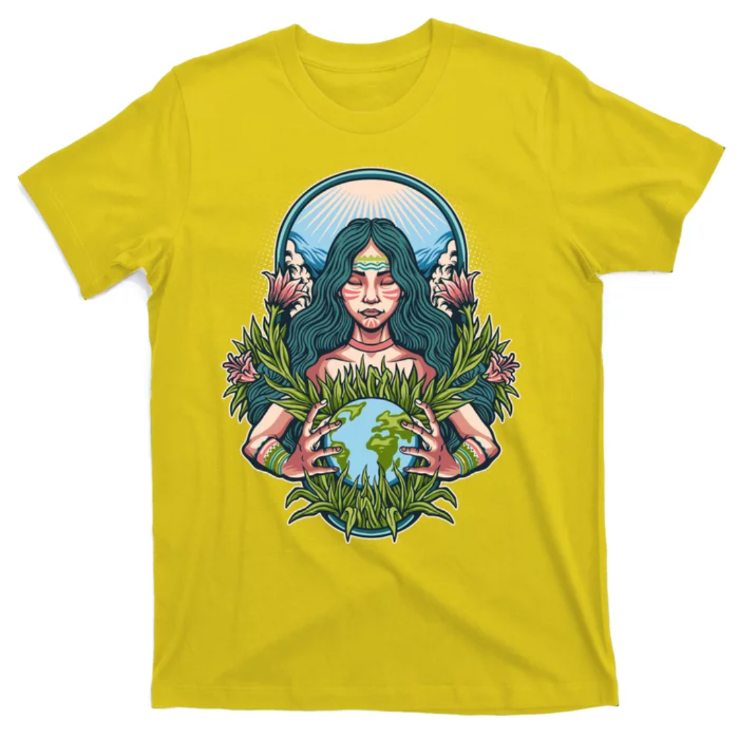 Mother Earth Native American Earth Day T-Shirt | Inspire Uplift