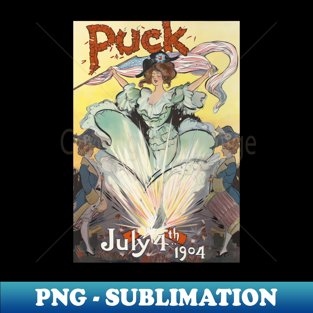 Puck Vintage Magazine Cover - Trendy Sublimation Digital Dow | Inspire ...