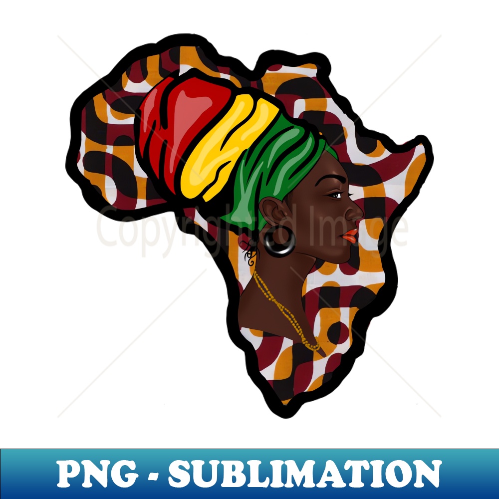 Africa Map African Woman Rasta Colors - PNG Transparent Subl | Inspire ...