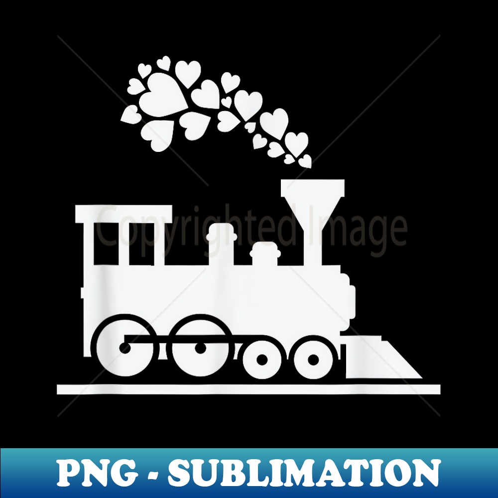 Love Train Hearts Valentine's - PNG Transparent Digital Down | Inspire ...