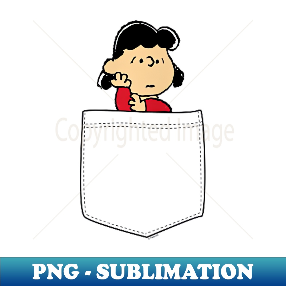 Peanuts Lucy Faux Pocket - Modern Sublimation PNG File - Vib | Inspire ...
