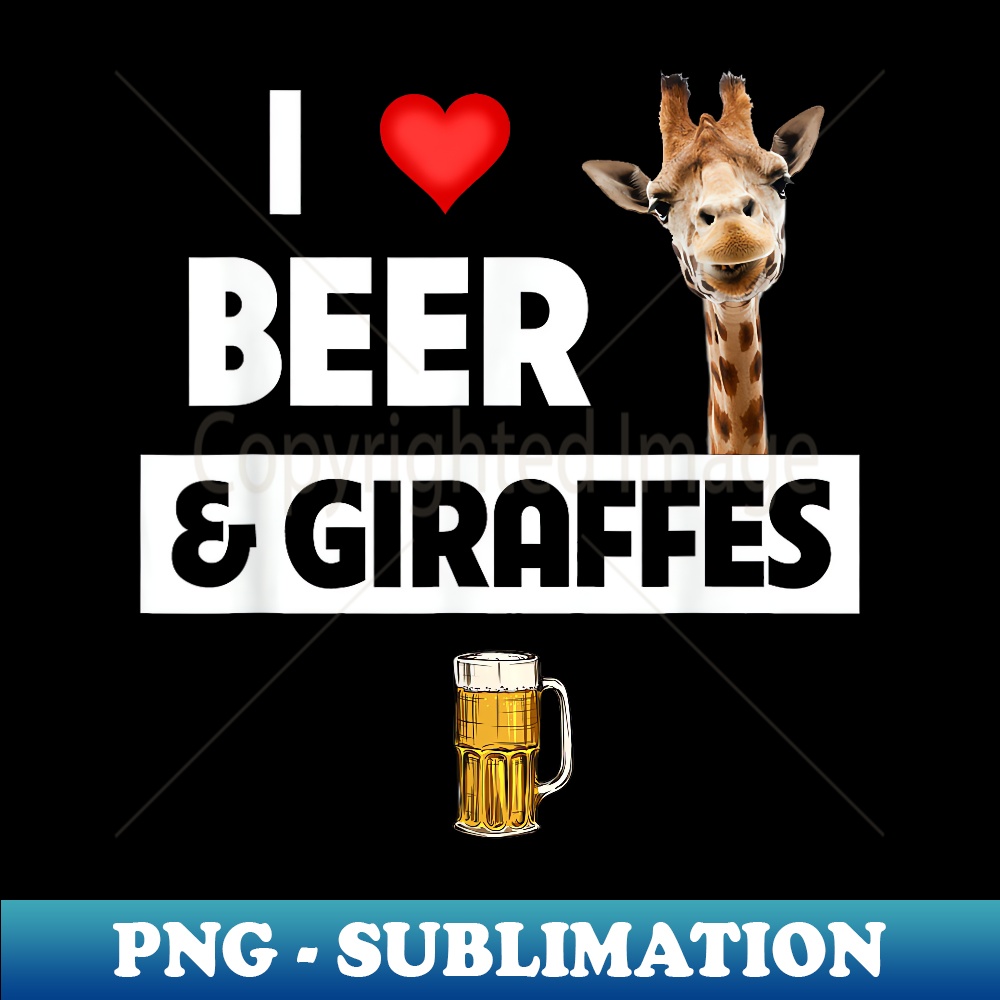 I Love Beer and Giraffes Drinking Glass Safari Animals Zoo - - Inspire ...