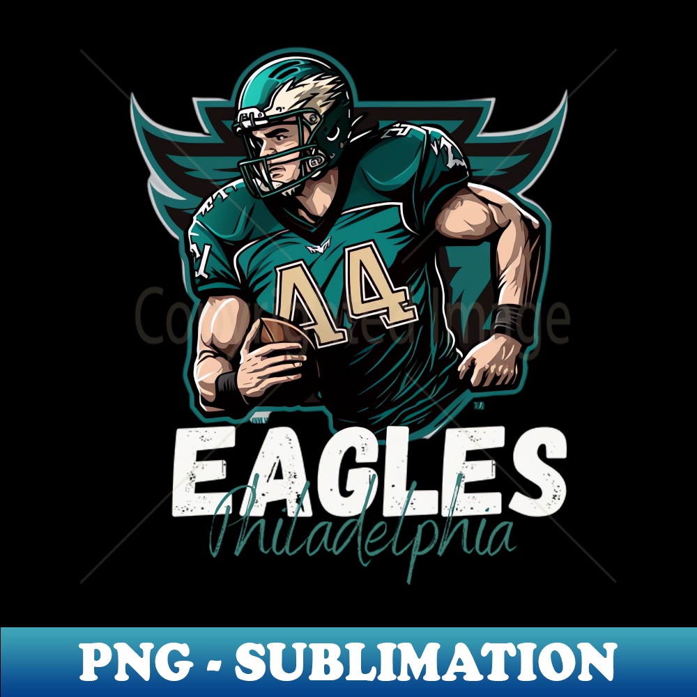 Philadelphia eagles football player graphic design cartoon s | Inspire ...