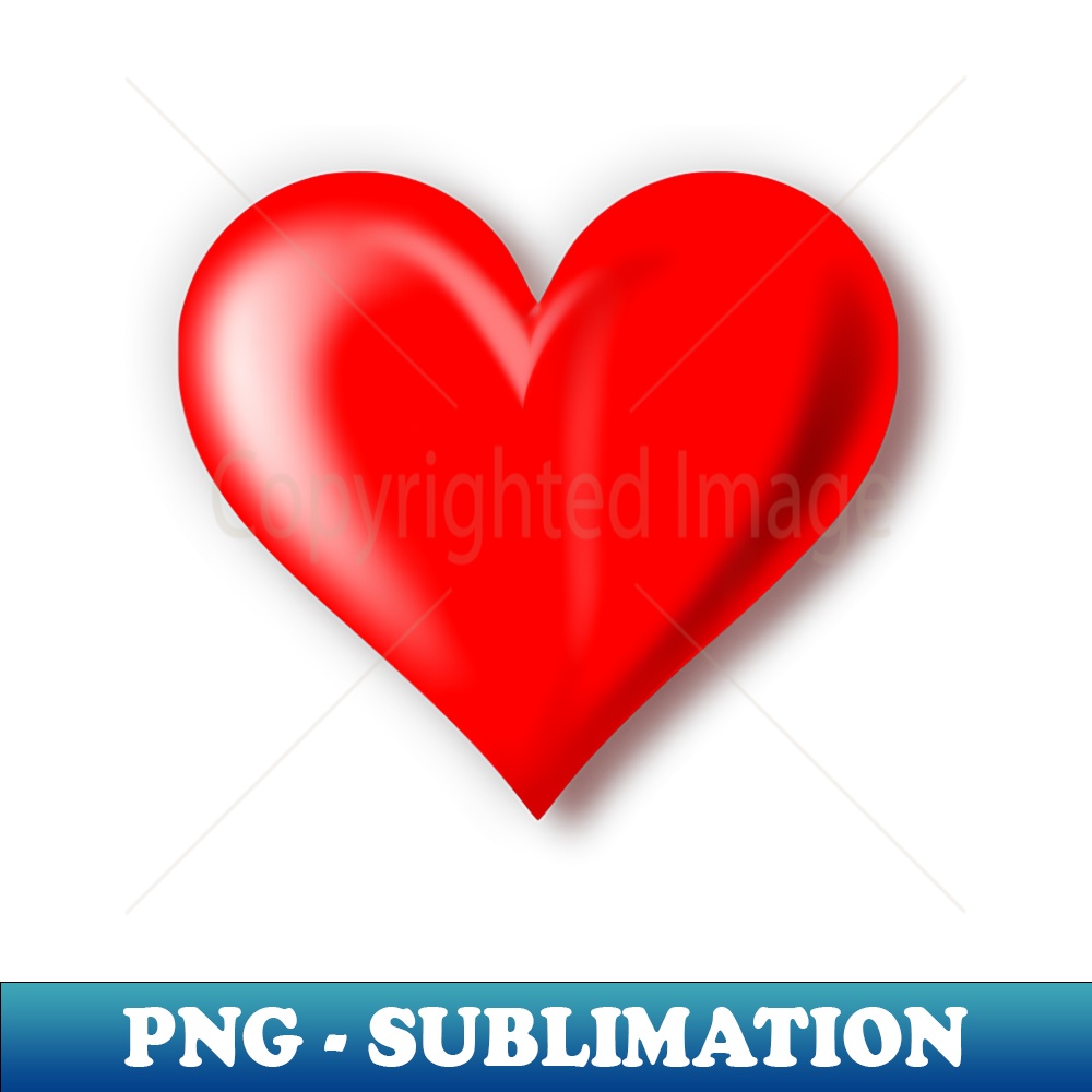 Big Red Heart Valentines Day Love Friendship - Instant PNG S | Inspire ...