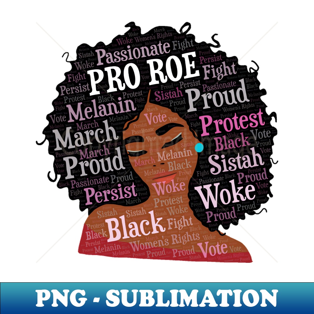 African American Woman Pro Roe Afro - High-Resolution PNG Su | Inspire ...
