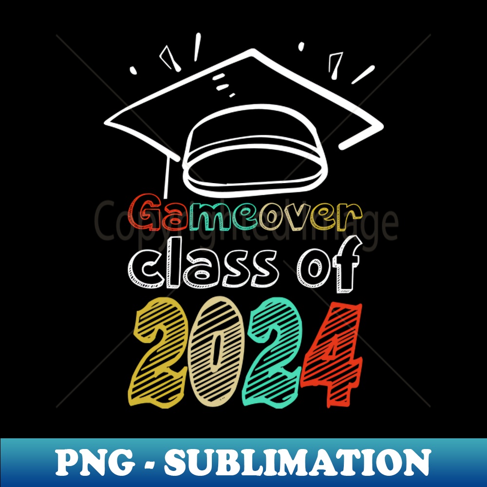 Gameover class of 2024 video gaming Graduated senior graduat | Inspire ...