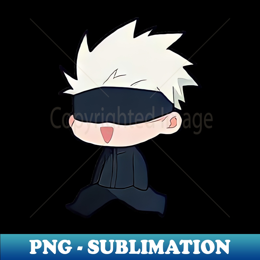 Cool Anime Chibi Gojo Run - Artistic Sublimation Digital Fil | Inspire ...