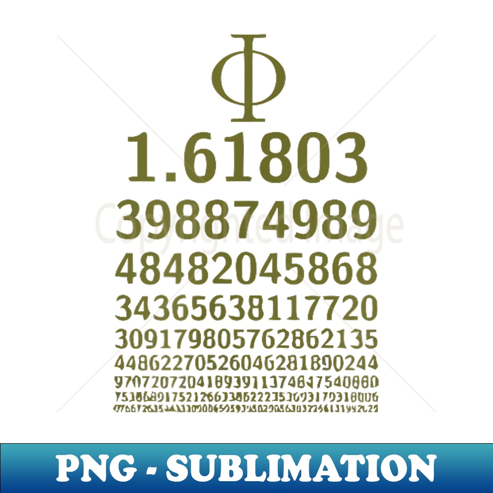 Phi Golden Ratio s 1 1.618 Sacred Math Lovers - Trendy Subli - Inspire ...