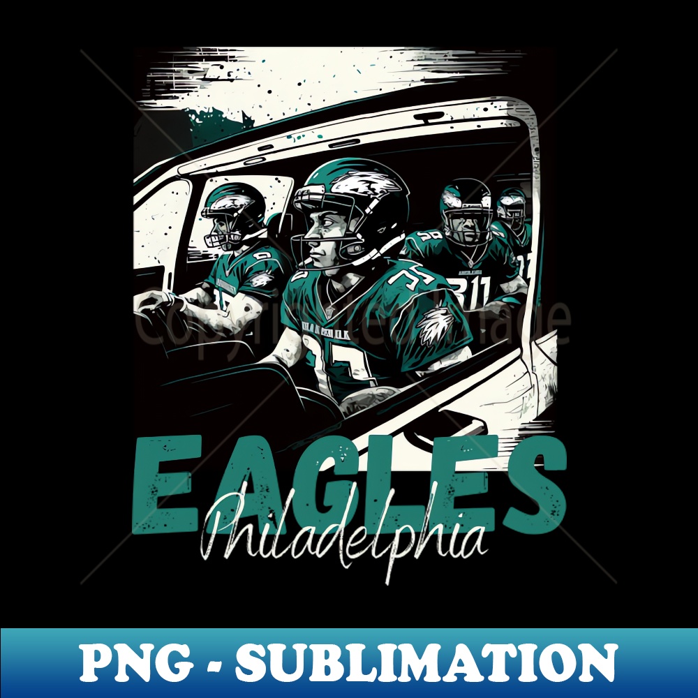 Philadelphia eagles football player graphic design cartoon s | Inspire ...
