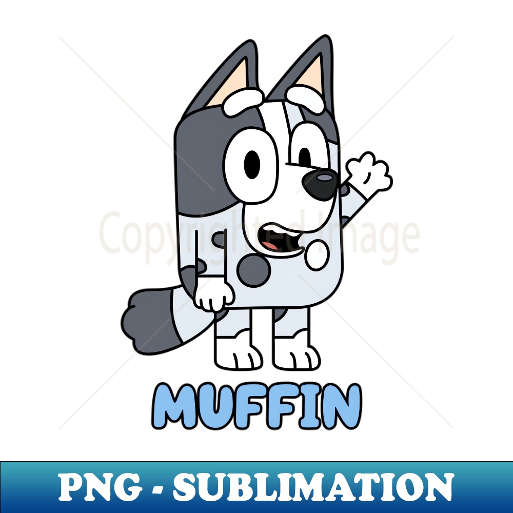 Bluey Muffin - PNG Sublimation Digital Download - Unleash Yo | Inspire ...