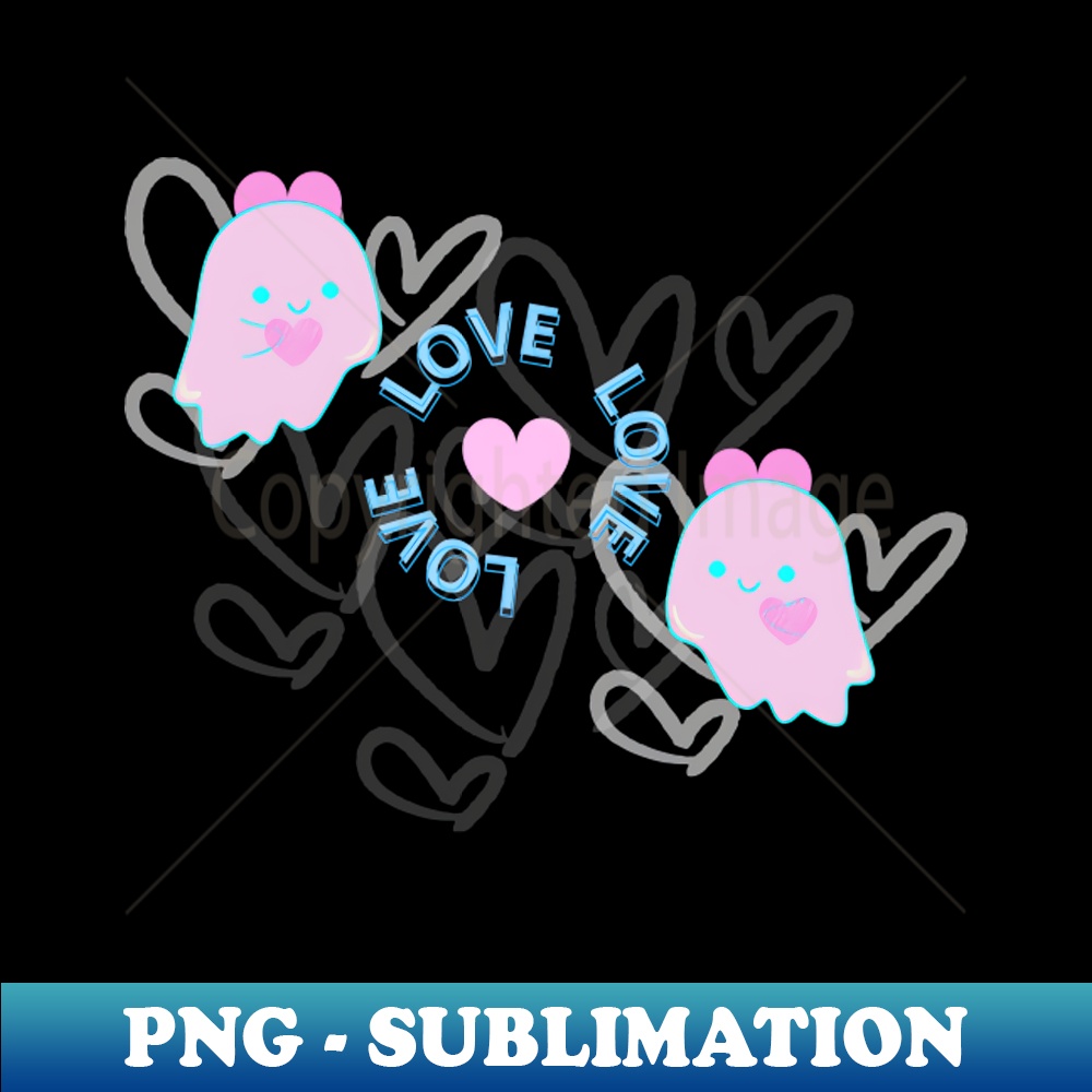 ghosts give love - Artistic Sublimation Digital File - Add a | Inspire ...