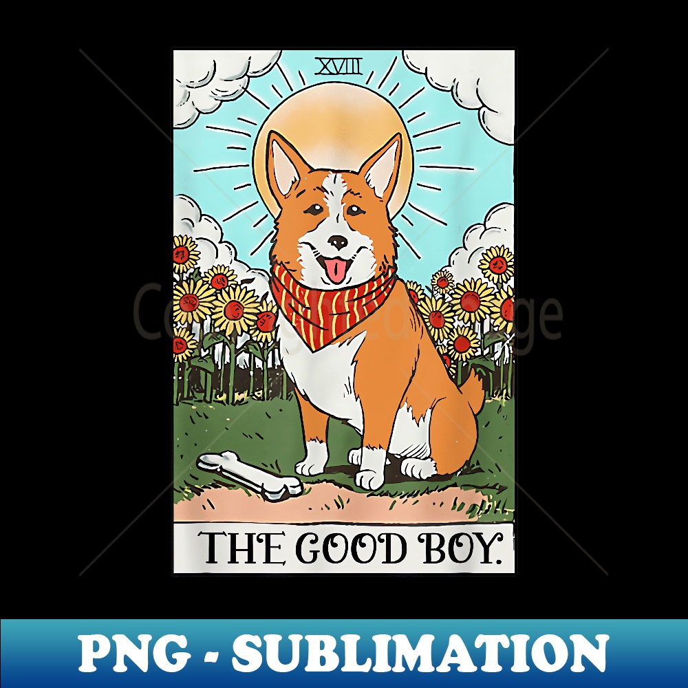 The Good Boy Funny Corgi Lovers Corgi Mom Corgi Tarot Card - | Inspire ...