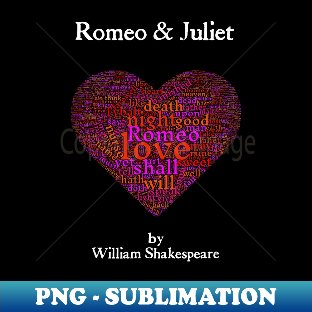 Shakespeare Romeo and Juliet Valentine Heart - High-Resoluti | Inspire ...
