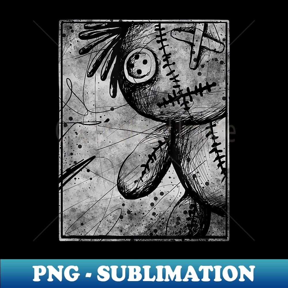 Witchcraft Goth Voodoo Doll - Stylish Sublimation Digital Do | Inspire ...