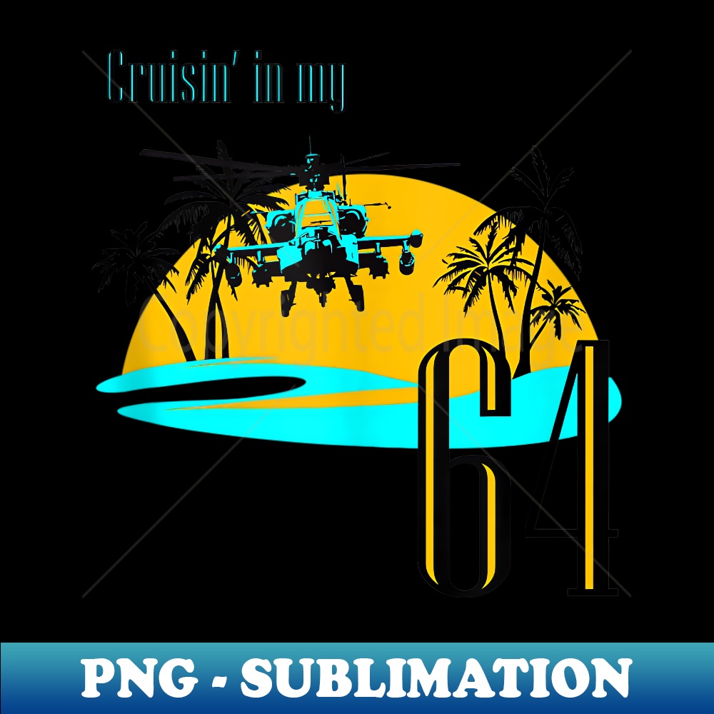 Aviation Apache Helicopter Sunset Beach - Instant PNG Sublim | Inspire ...