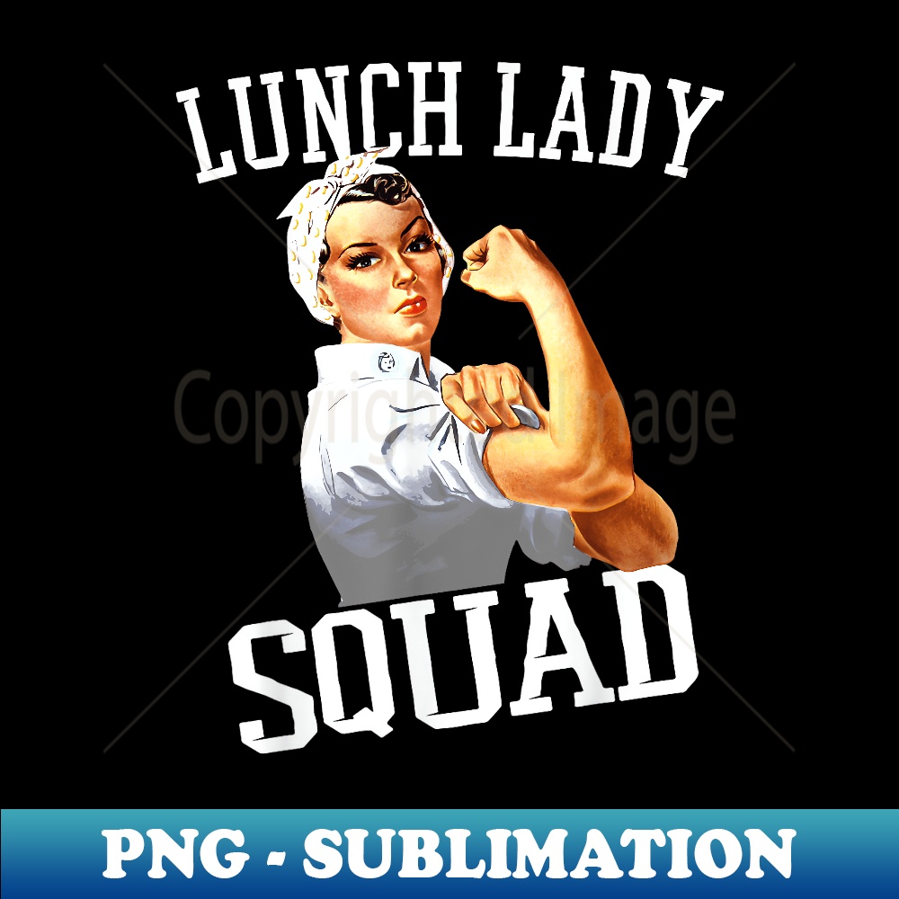 Funny Lunch Lady s Cafeteria Worker Lunch Lady Squad - PNG T | Inspire ...