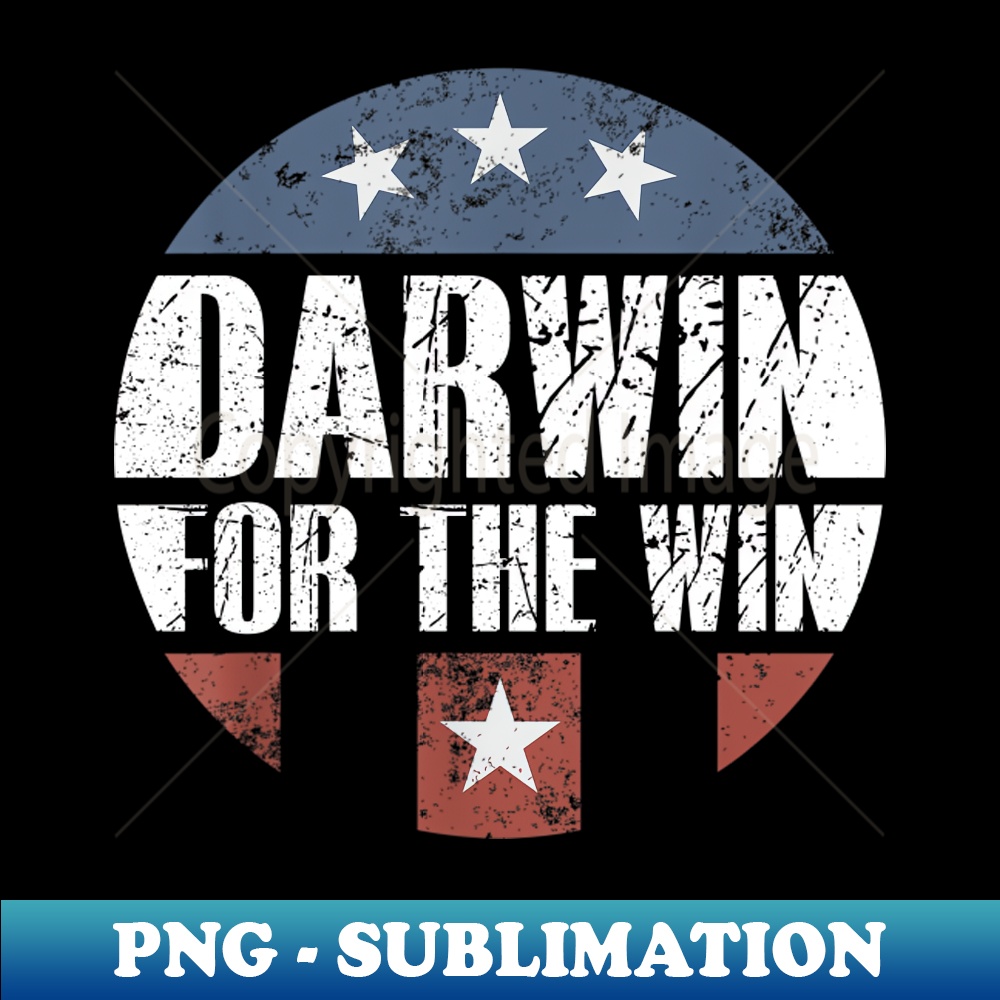 Darwin for the Win Sarcastic Darwin Awards US flag - Digital | Inspire ...