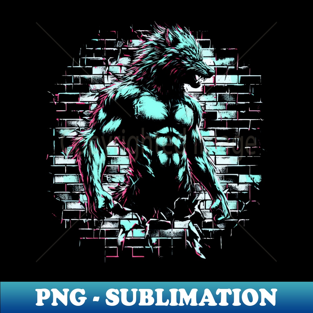 Werewolf With Muscular Human Body - Exclusive PNG Sublimatio | Inspire ...