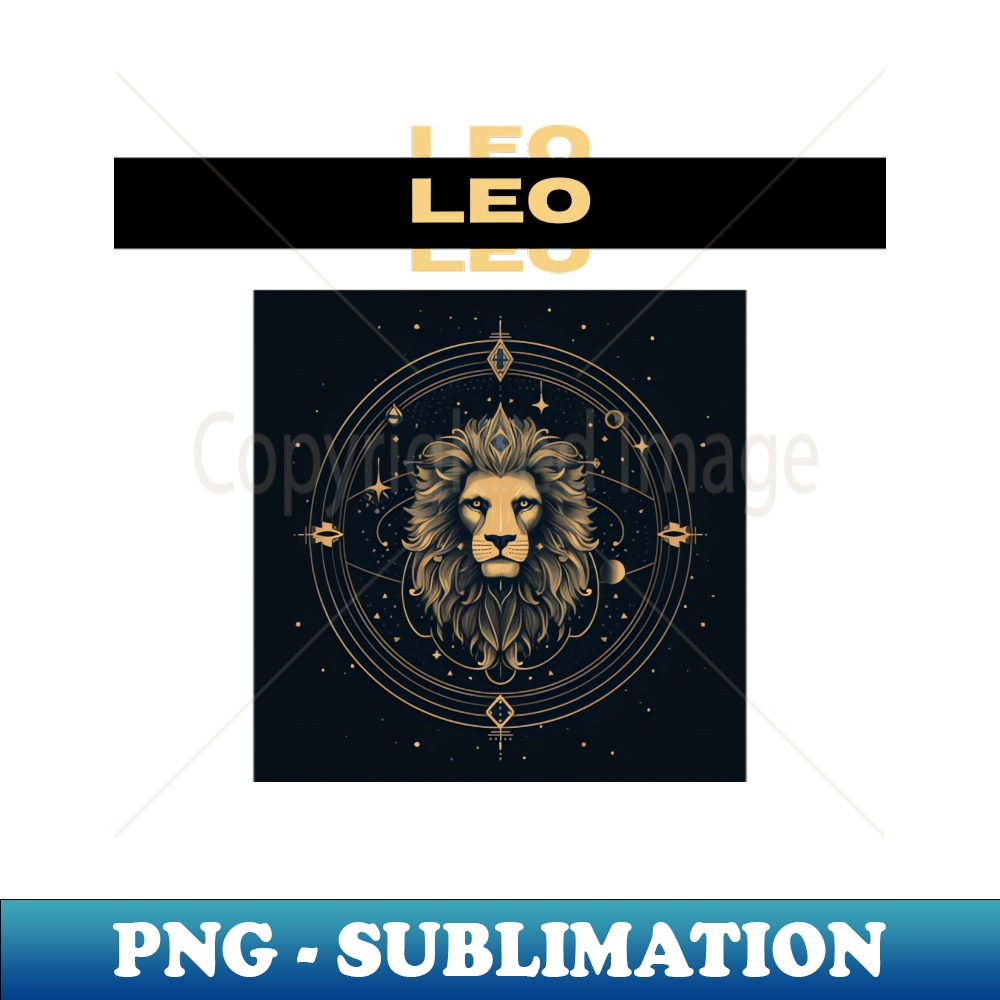 Leo Astrology Signs Symbol - Stylish Sublimation Digital Do | Inspire ...