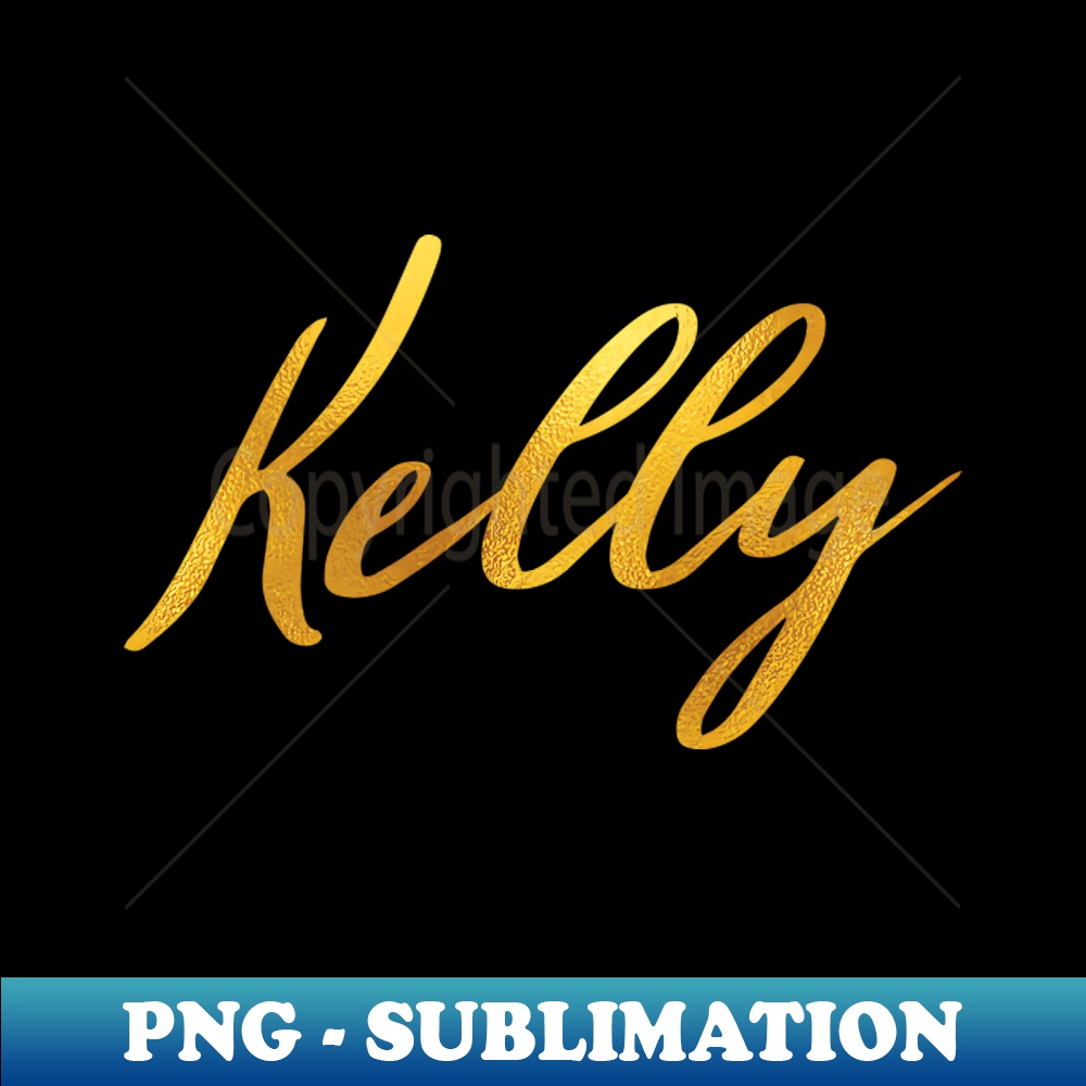 Kelly Name Hand Lettering in Faux Gold Letters - Instant Sub | Inspire ...