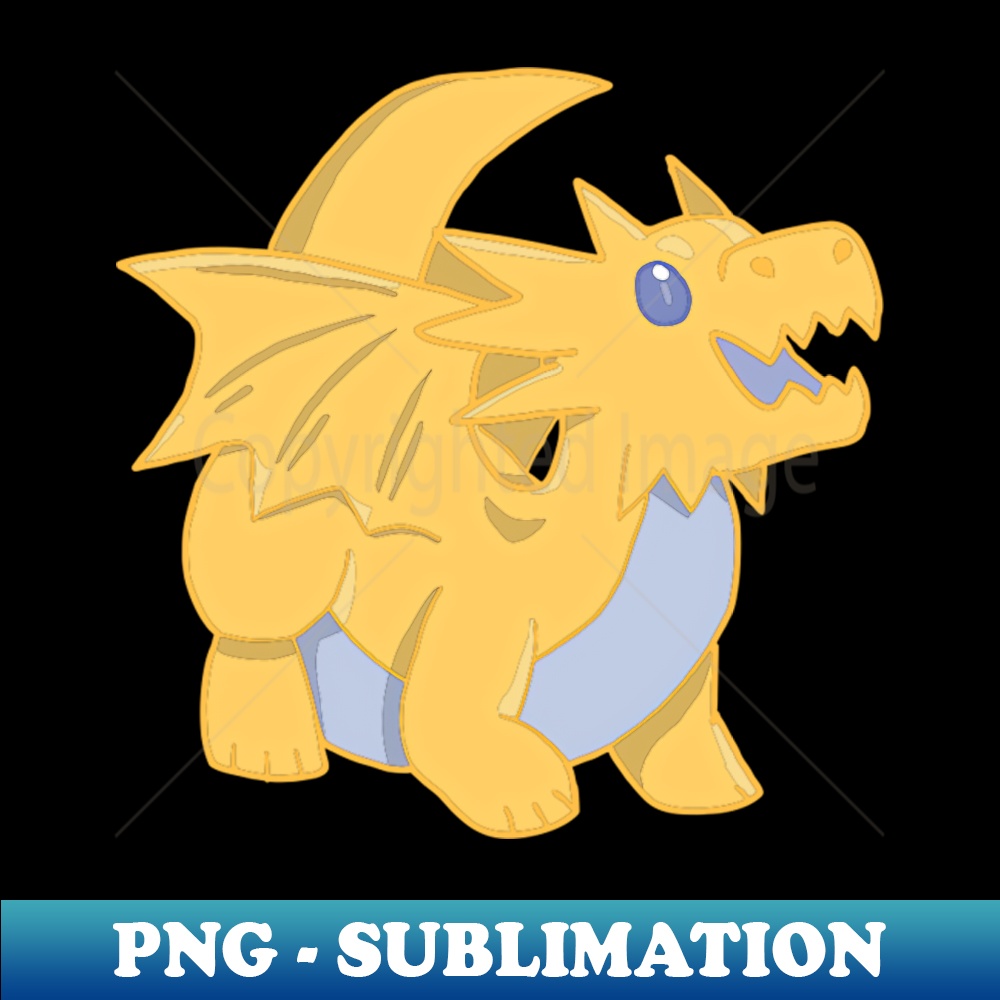 Cute Yellow Dragon - PNG Transparent Digital Download File f | Inspire ...